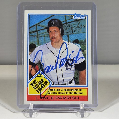 Lance Parrish AUTOGRAPHED 1983 Topps Baseball Card Signed Detroit ...