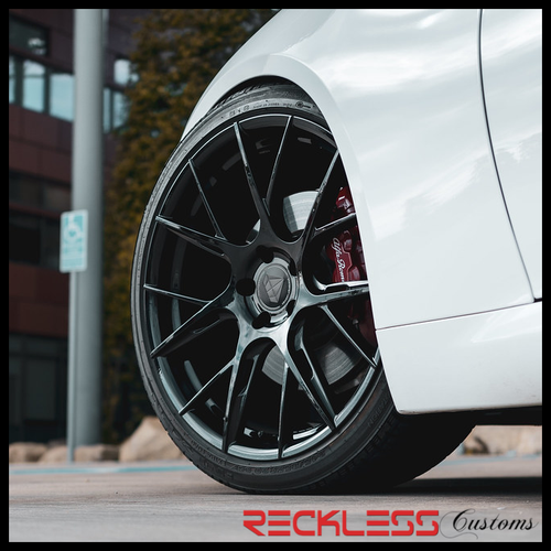 BLAQUE DIAMOND 19" BD-F18 BLACK CONCAVE WHEEL RIMS FITS HYUNDAI GENESIS ...