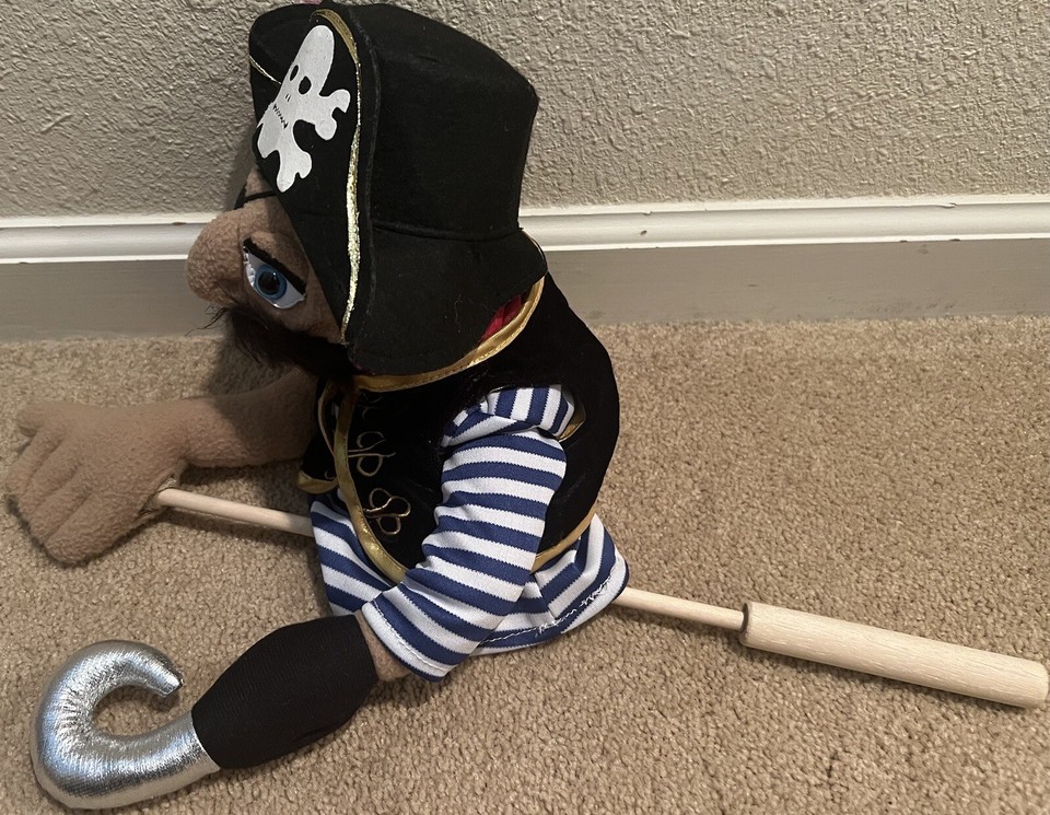 Melissa & Doug Barnacle Bart Pirate Hand Puppet With Stick 12" | eBay
