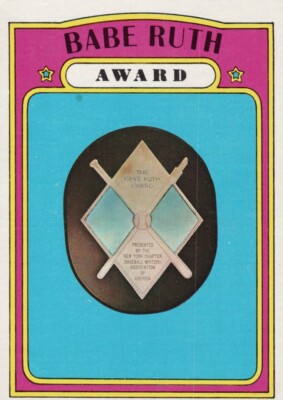 1972 Topps #626 Babe Ruth Winners | eBay