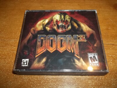 Doom 3 (PC, 2004) PREOWNED PC CD-ROM GAME SOFTWARE DISCS 1,2,3 in case ...