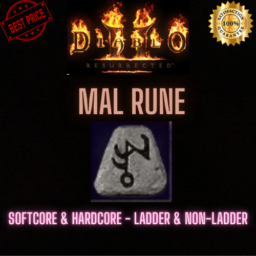 💎Diablo 2 Resurrected | Mal Rune | D2 Ladder & Non-Ladder SC HC Runes💎 ...
