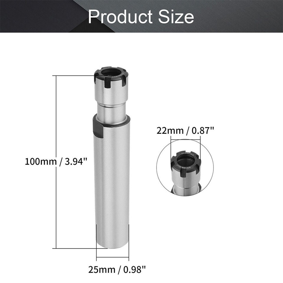 ER16 ER20 ER25 ER32 Collet Chuck Holder CNC Milling Extension Rod ...
