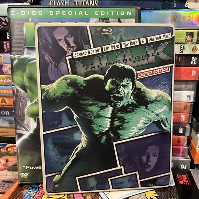 The Incredible Hulk 2013 Steelcase Blu-ray And Hulk 2003 DVD Lot Marvel ...