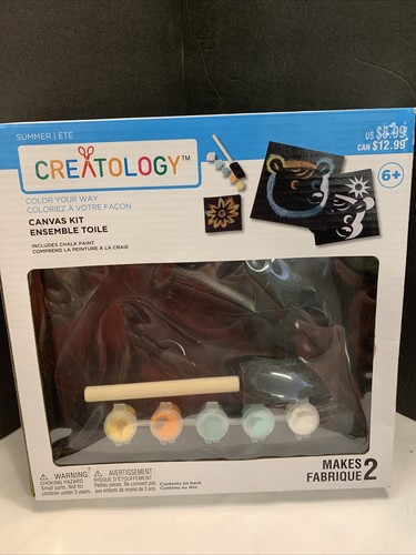 Creatology Canvas Color Your Way Makes 2 Pieces Craft New Kids Indoor ...