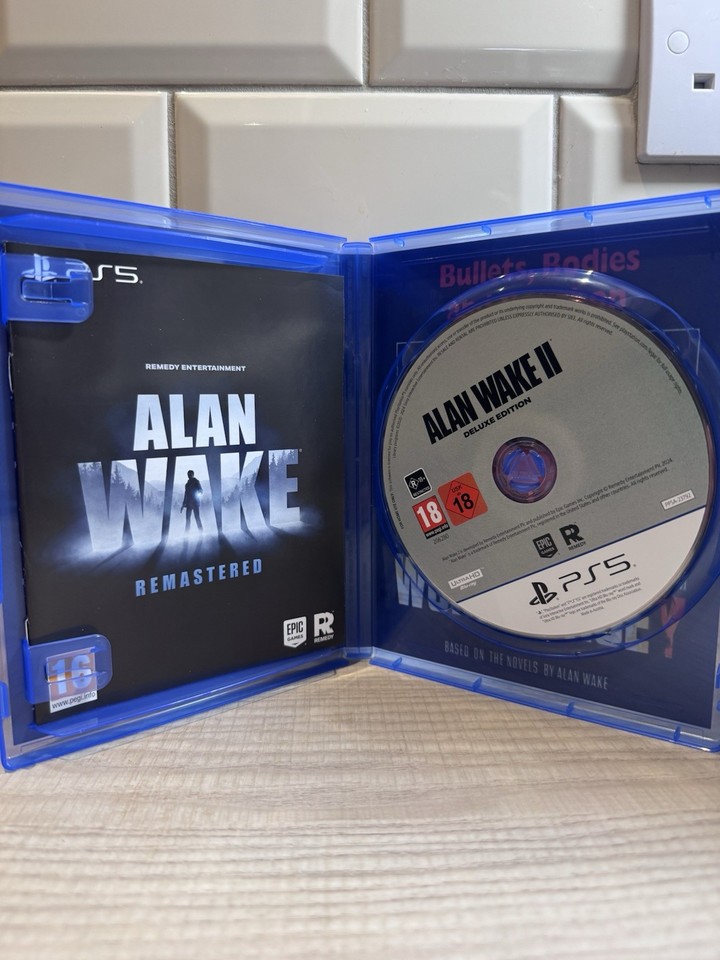Alan Wake 2 Deluxe Edition PS5 Game Including Code for Alan Wake ...