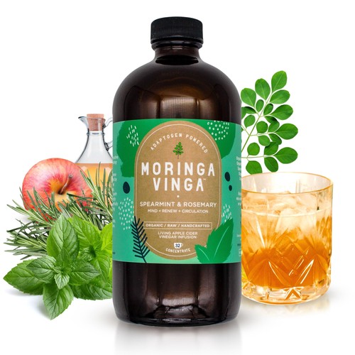 VINGA Organic Spearmint & Rosemary Moringa Infusion – Daily Herbal ...