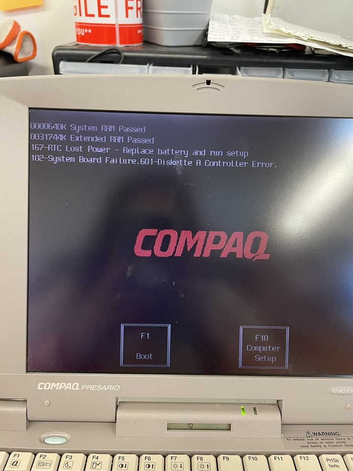 90s Vintage Compaq Presario 1090ES Laptop Series 2900C | eBay
