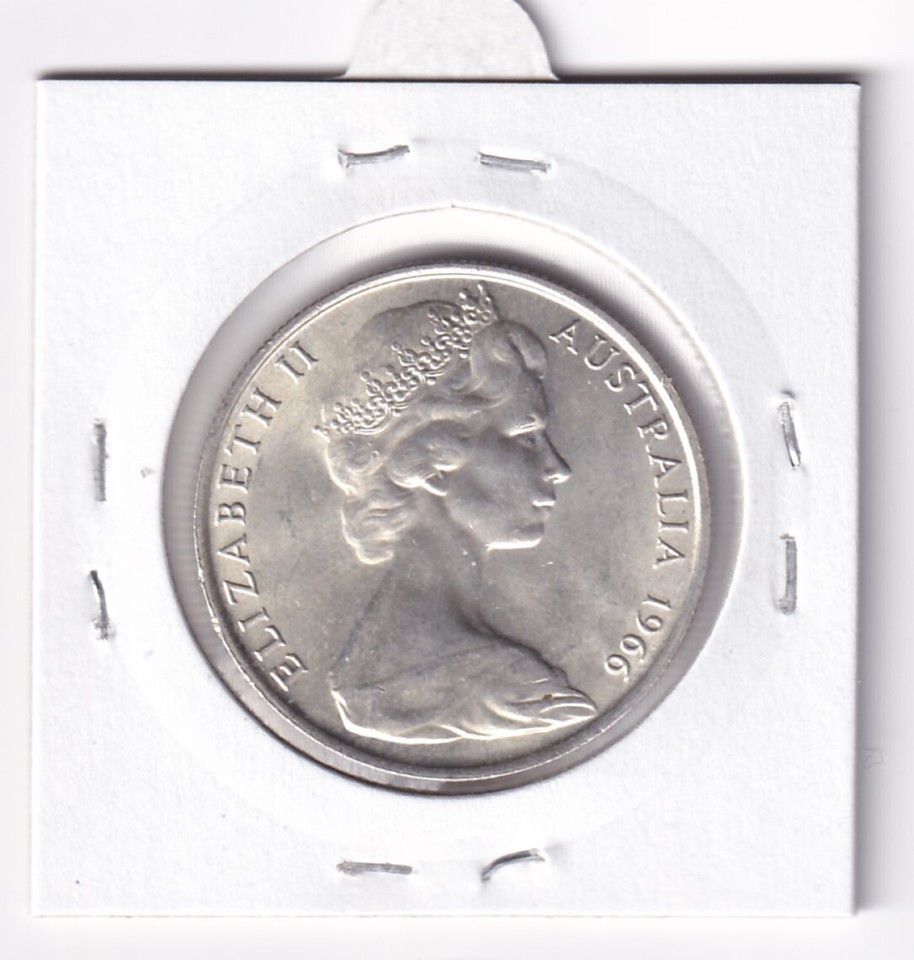 AUSTRALIAN: 1966 50 CENT 80% SILVER ROUND COIN #5725 | eBay