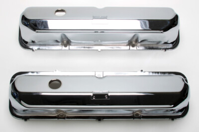 New Ford 427 Chrome Pent Roof Valve Covers Shelby Cobra With Breather ...