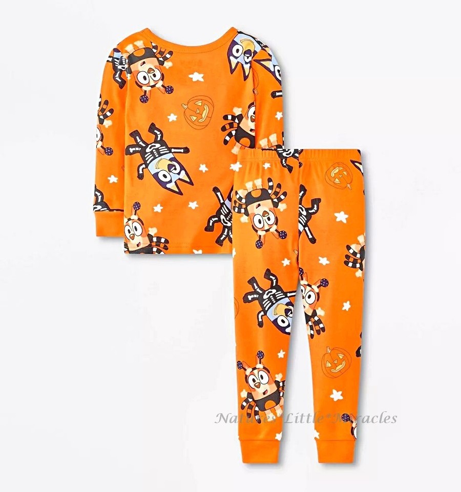 Bluey Halloween Pajamas Boys Girls Disney Size 12 M - 5 Toddler Bingo ...