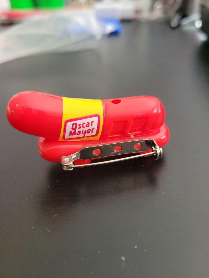 Vintage Oscar Mayer Wiener Advertising Whistle pin Wienermobile Meyer ...