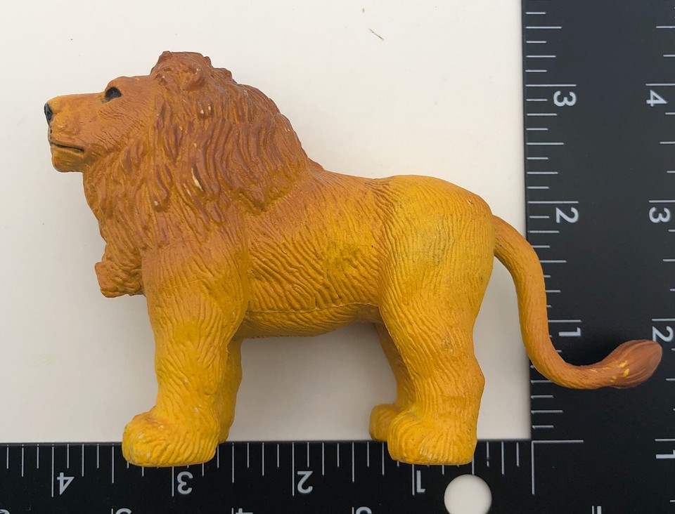 4” Lion Hard Plastic Animal Wildlife Figurine | eBay