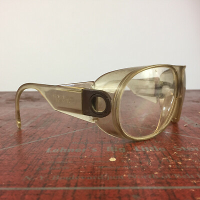 Vintage Engineers Safety Glasses Goggles UVEX Clear Lens Frames ...