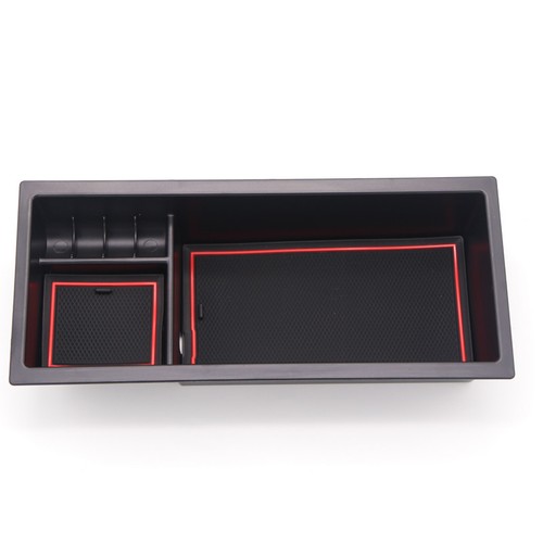 Black Interior Armrest Storage Box Holder For Toyota Prius Prime / PHV ...