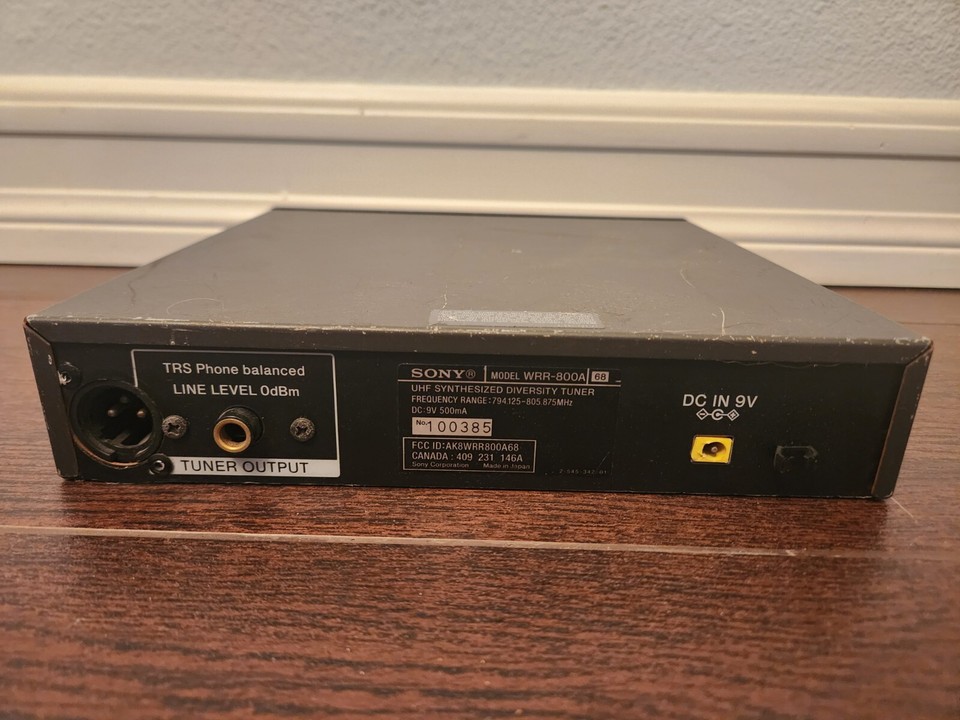 Sony WRR-800 UHF Synthesized Diversity Tuner WRR800 - Tuner Module NOT ...