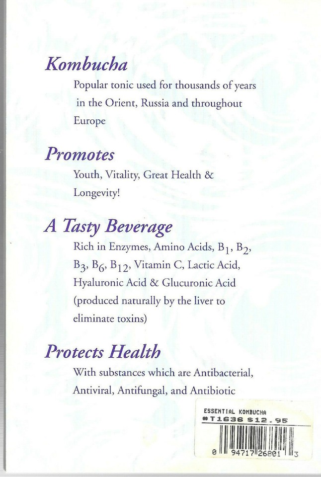 Essential Kombucha Tea Andra Anastazia Malczewski 1994 Ancient Elixir ...