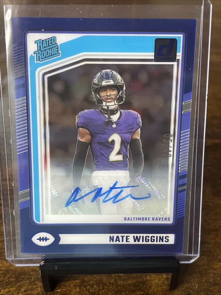 2024 Donruss Clearly & Panini Phoenix Nate Wiggins Auto 2 Card Lot ...