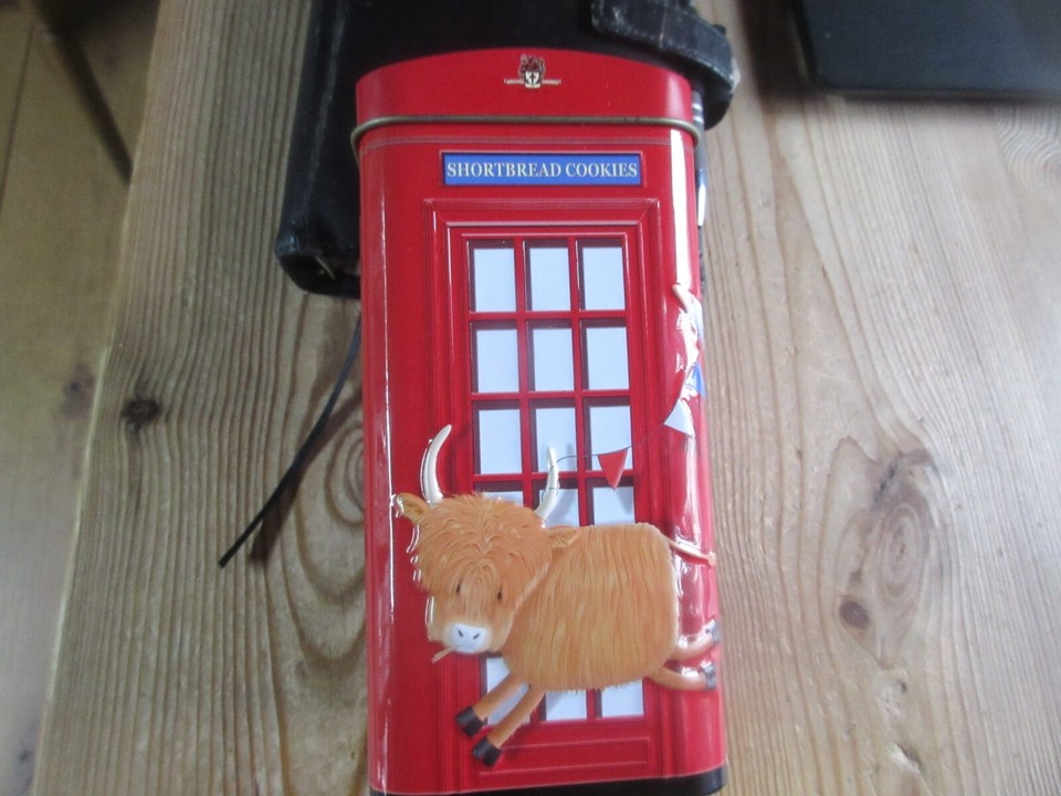 Campbells Shortbread Telephone box biscuit Tin nice item | eBay UK