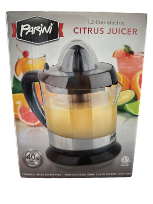 Parini Black & Silver 1.2 Liter Electric Citrus Juicer 40oz Capacity | eBay