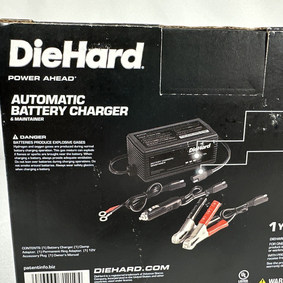 New Diehard 71219 6/12V Shelf Smart Battery Charger 2Amp Maintainer ...