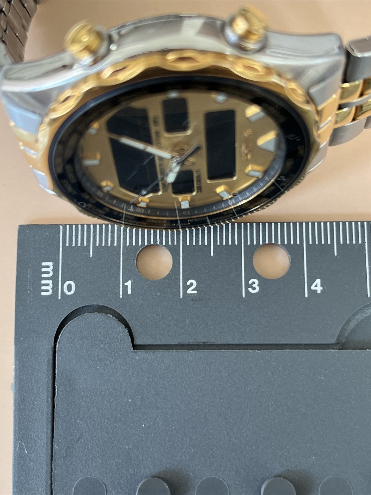 Vintage Seiko H021-7001 Digi-Analog World/ Alarm Quartz Chronog New ...