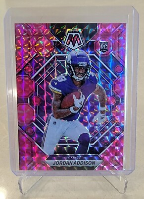 2023 Panini Mosaic Football Jordan Addison Rookie Pink Prizm #337 | eBay