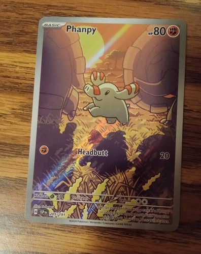 Phanpy 205/191 IR Illustration rare Pokemon Surging Sparks SV8 NM | eBay