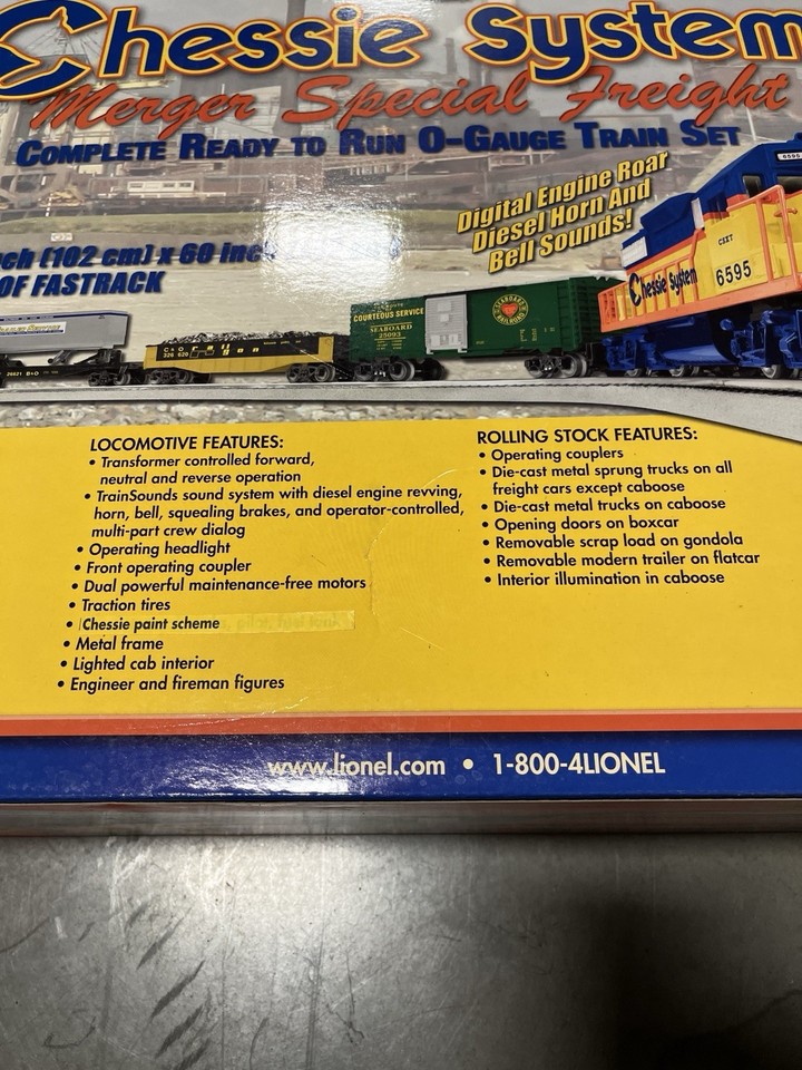 Lionel Chessie Merger O Gauge Ready To Run Train Set | eBay
