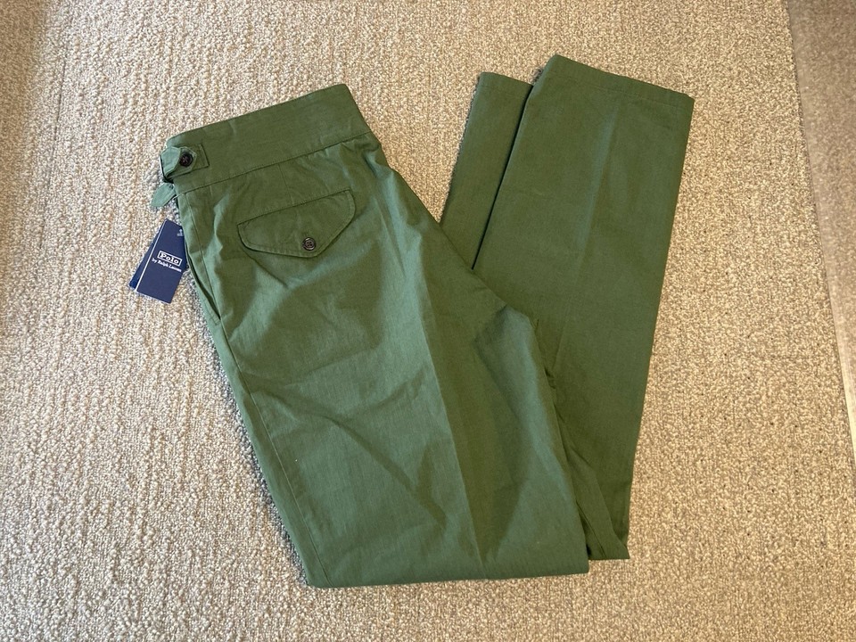 Ralph Lauren Military Pleated Gurkha Belted Pants RRL Purple Label ...