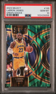 2023-24 Panini Select Green Shock #135 LeBron James PSA 10 | eBay