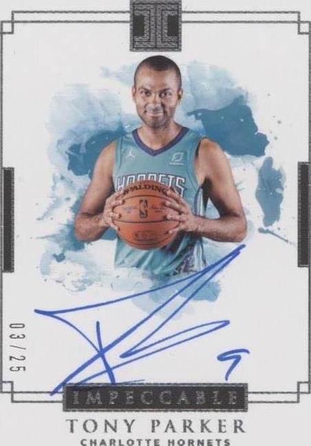2018-19 Panini Impeccable - Impeccable Stars Signatures Tony Parker #ST ...