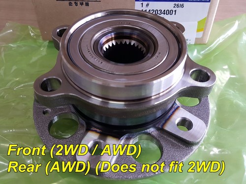 OEM Front (2WD / AWD) / Rear (AWD) Hub ASSY Ssangyong Korando C 2010 ...