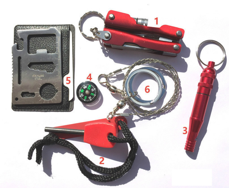 1 Set Outdoor Equipment Emergency Survival Kits Self-help SOS Box ...