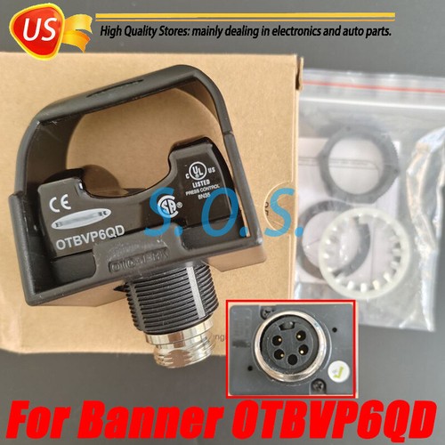 New In Box For BANNER Sensor OTBVP6QD 28590 with Black Cover Hood | eBay