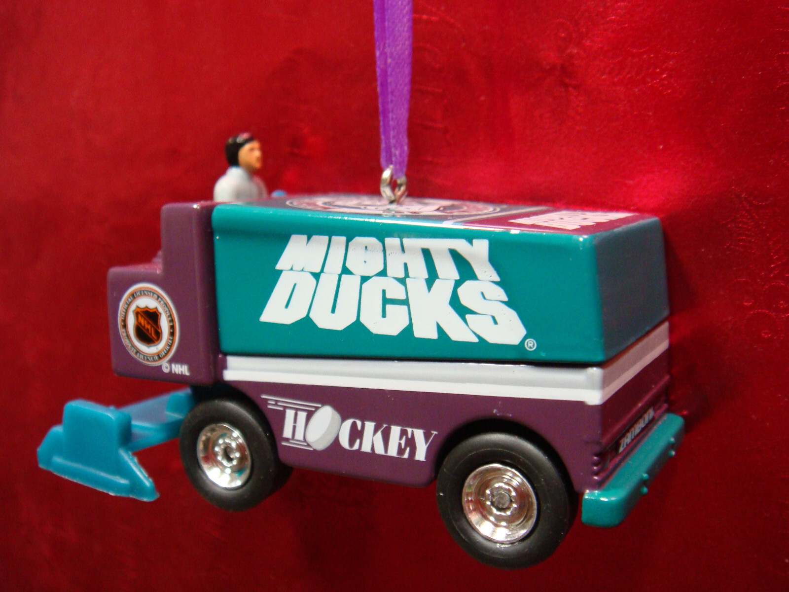 * NEW * NOS NHL HOCKEY ZAMBONI ANAHEIM MIGHTY DUCKS CHRISTMAS TREE ...