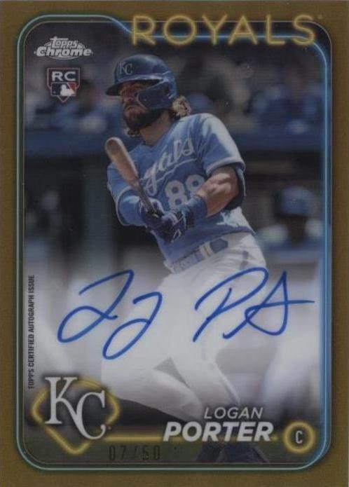 2024 Topps Chrome - Rookie Autographs Logan Porter #RA-LP Gold ...