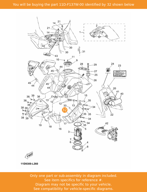Yamaha Xt660z Tenere XT 660 Z Left Hand Tank Panel 08 to 12 for sale ...
