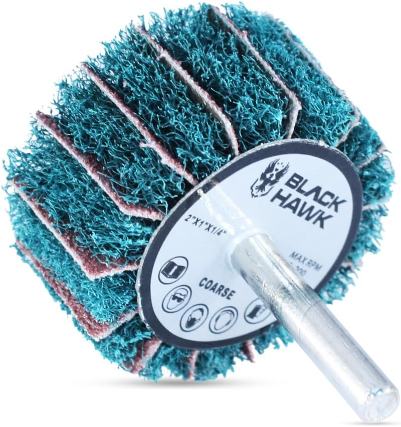 Mounted Interleaf Flap Wheels for Sanding and Finishing, 2” X 1” X 1/4 ...