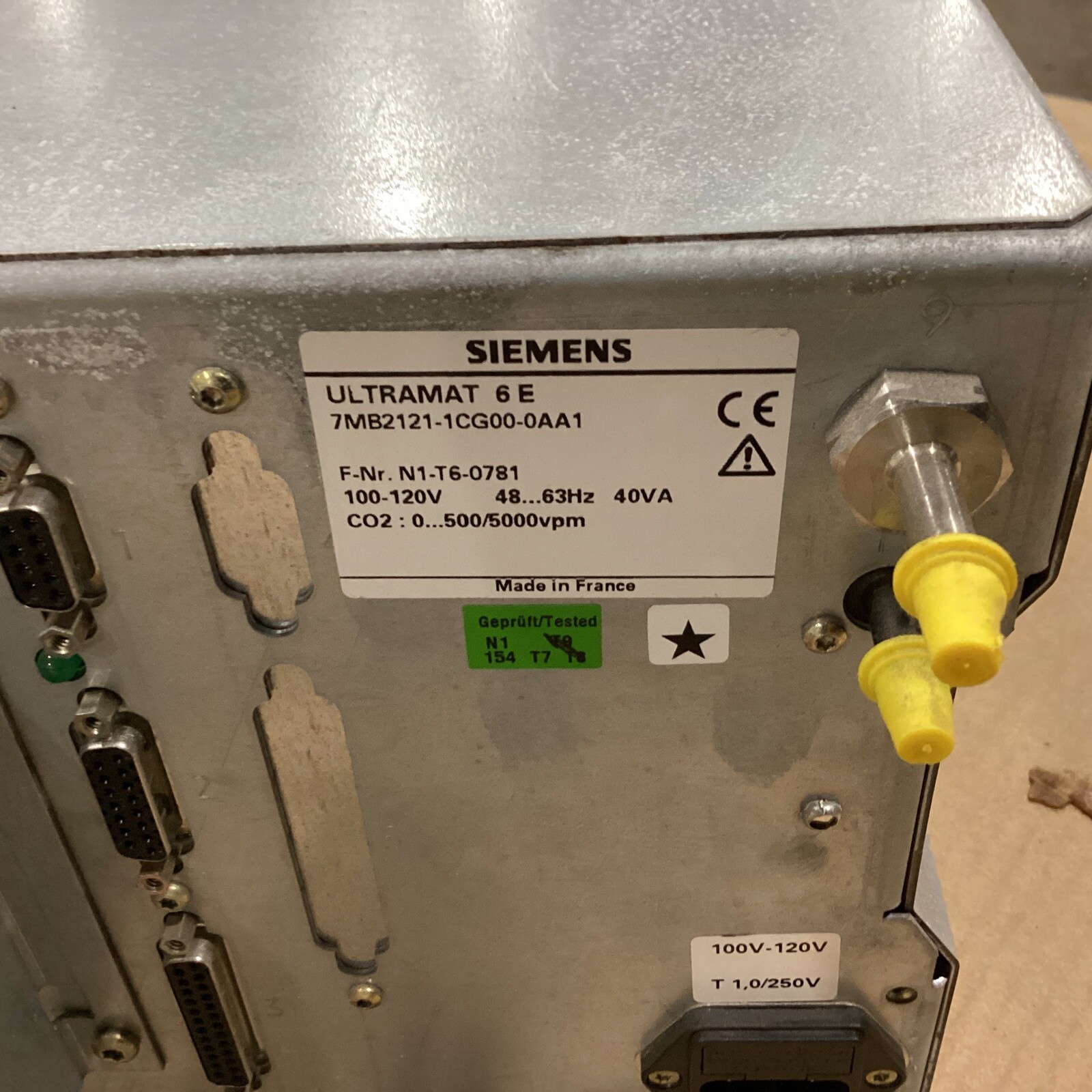 Siemens Ultramat 6E NH3 Gas Analyzer 7MB2121-1CG00-0AA1#226TWOFML | eBay