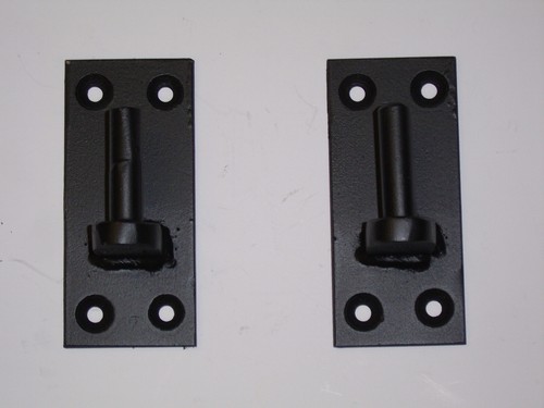 2 Wrought iron gate hinge / bracket 12 mm pin for garden gates | eBay