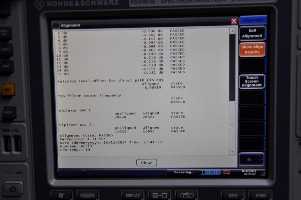 Rohde & Schwarz FSV40-N 9kHz-40Ghz Looks Nice Passes Self test | eBay