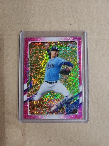 2021 Topps Chrome Magenta Speckle Refractor 020/350 (Tyler Glasnow #129 ...