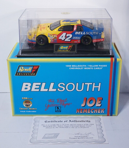 Joe Nemechek #42 1998 Bellsouth Yellow Pages 1/24 Scale Revell Club Car ...