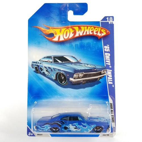 Hot Wheels Error '65 Chevy Impala Blue 2008 #58/196 All Stars #18/36 ...
