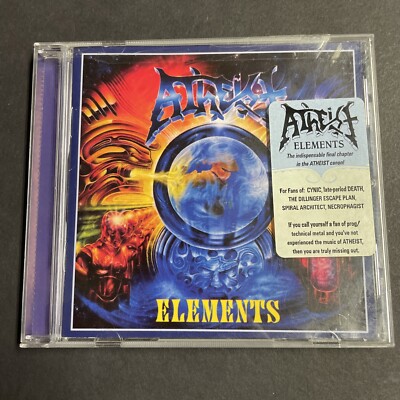Atheist, Elements (CD, 1993) Death Metal, Green, Water, Samba Briza, Animal, Air | eBay