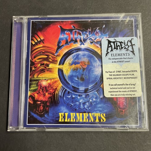 Atheist, Elements (CD, 1993) Death Metal, Green, Water, Samba Briza, Animal, Air | eBay