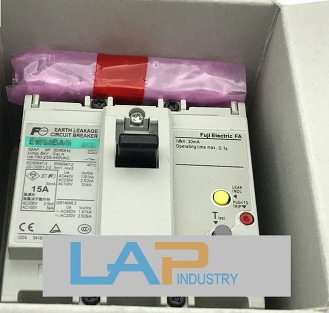 1Pcs FOR Fuji Leakage Protection Circuit Breaker EW32EAG-3P015B 15A ...