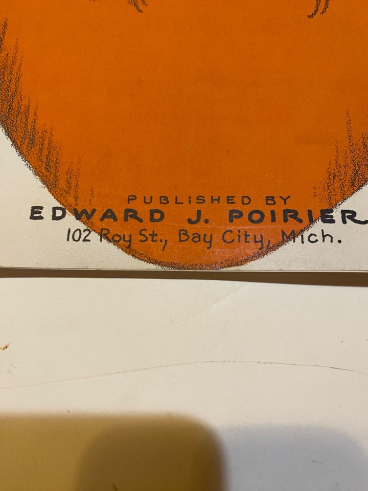 1947 "My Flaming Heart" Sheet Music by Edward J. Poirier Bay City ...