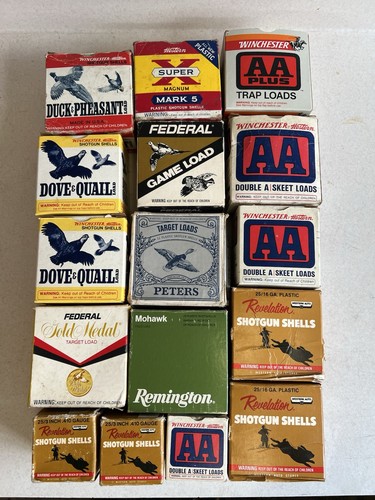 Vintage Shotgun Shell Boxes (16) - Empty | eBay